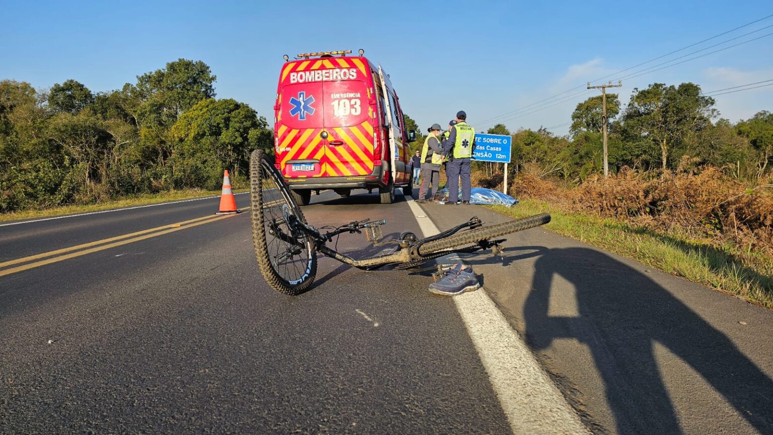 Acidente na BR-280 em Porto União resulta em morte de ciclista - Jovem ...